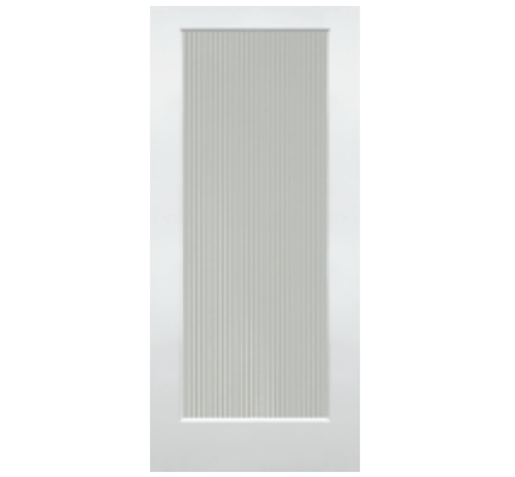 Builders Choice 1 Panel Narrow Reed Glass Door Devolder Designs